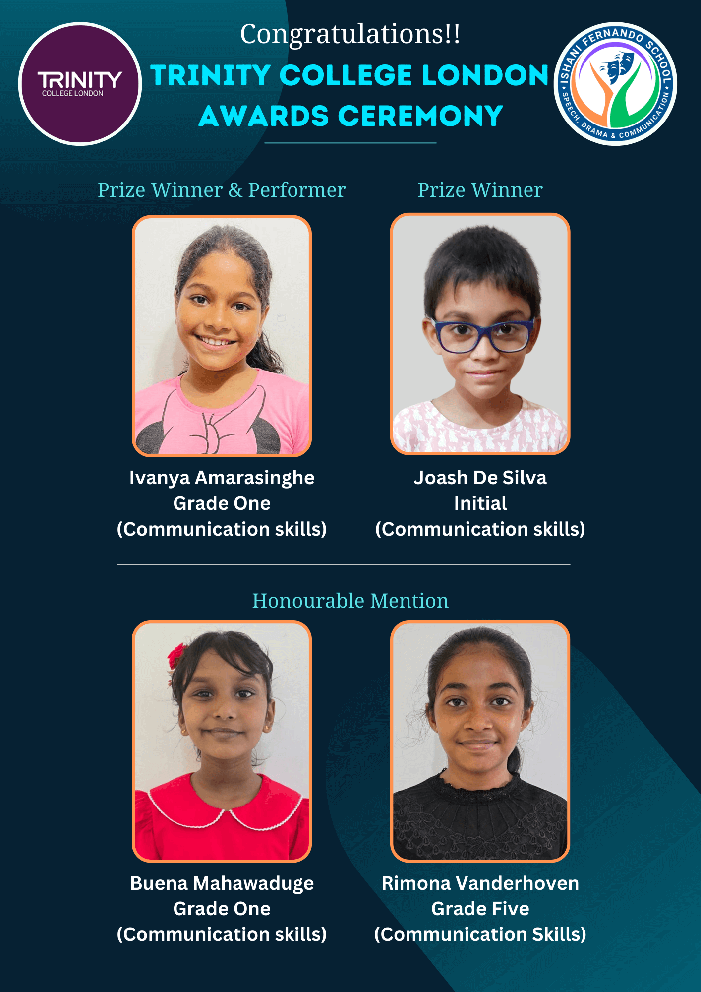 Ishani Fernando School of Speech, Drama & Communication